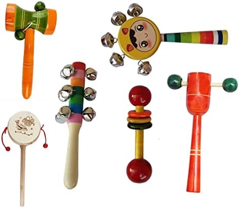 Channapatna Toys Wooden Baby Rattles Toys for 0 to 6 to 12 Months, New ...