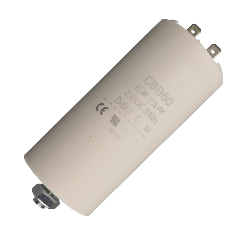 COCAPCO Motor Run Capacitor 250VAC CBB60 60uF 60MFD 250V AC 60 uF MFD ...