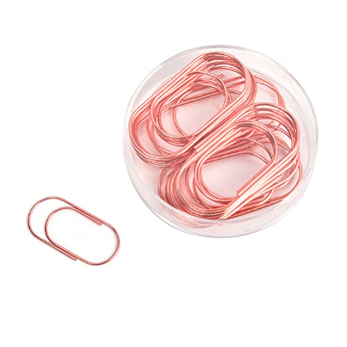 Jumbo Paper Clips, Wide Large Paper Clamps Rose Gold 2 inch 20pcs ...