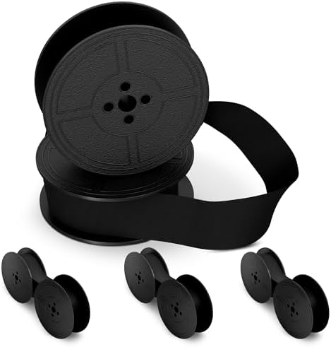 Amazon.com: 4 Pairs Universal Typewriter Ribbon, Black Twin Spool ...