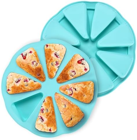 Amazon.com: 2 Pcs Silicone Baking Molds,8 Cavity Silicone Scone Pan ...