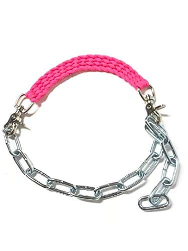 Amazon.com: goat show collar with chain hot pink, optional goat lead ...
