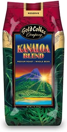 Amazon.com : Gold Coffee Kanaloa Blend: Medium Roast Whole Bean Coffee 1lb (Pack of 1) - Coffee ...