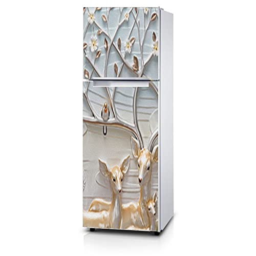 Buy AH Decals Fridge Sticker Decorative Refrigerator Door Sticker Pvc ...
