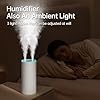 JISULIFE Humidifiers for Bedroom, Dual Mist Ports 3 Speeds Small ...
