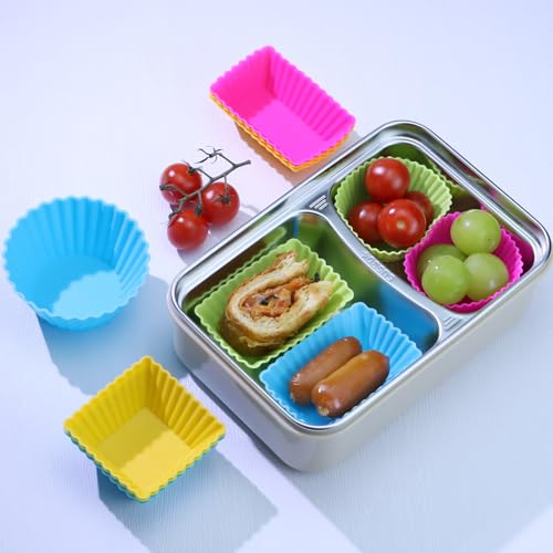 Snapklik.com : Silicone Cupcake Liners, 24pack Reusable Muffin Baking ...