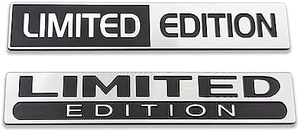 Amazon.com: 2X Metal Limited Edition Logo Emblem Auto Badge 3D Premium ...
