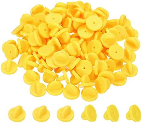 Amazon.com: PATIKIL Rubber Pin Backs, 100 Pack Lapel Pin Backing ...