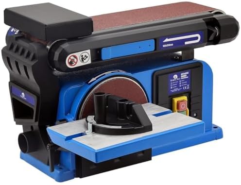 375W Electric Belt + DISC Sander 2in1 LINISHER Bench WORKTOP Wood Metal ...