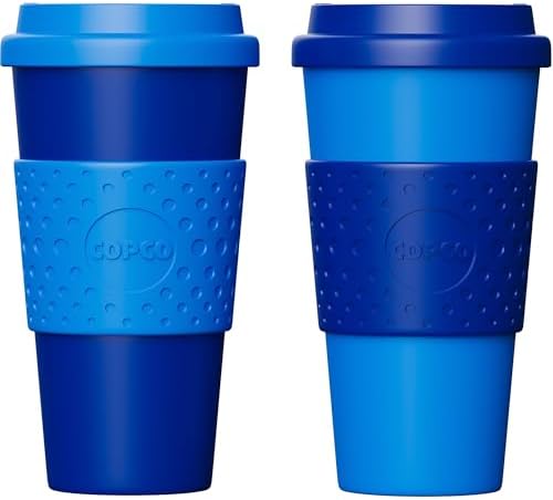 Amazon.com: Copco Cone 16oz Insulated Travel Mug with Handle, Double ...