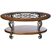 Amazon.com: Signature Nestor Traditional Oval Coffee Table + End Table ...