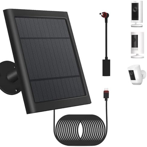 Amazon.com : Solar Panel for Ring Camera, 5W Camera Solar Panel for ...