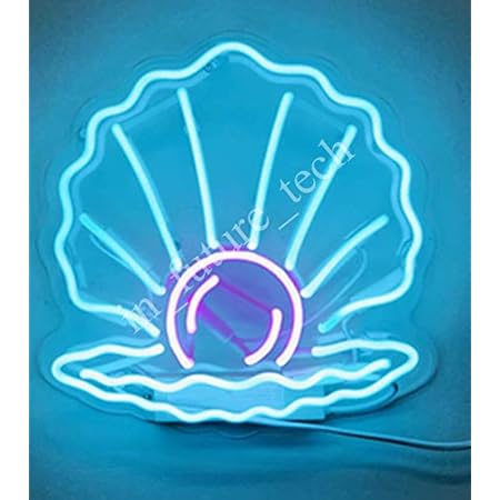 New Mermaid Sea Maid Handcrafted Design Decorate Real Glass Tube Neon ...