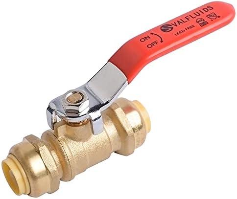 Amazon.com: 1 PIECE XFITTING 1/2" PUSH FIT BALL VALVE W. DRAIN & DROP ...