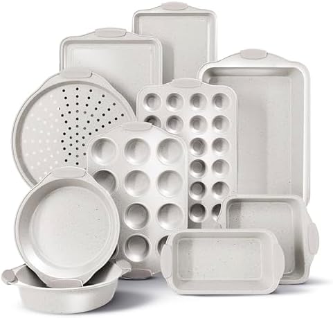 Amazon.com: Country Kitchen Nonstick Stackable Bakeware Set - Heavy ...