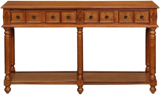 Amazon.com: LUMISOL Long Console Table Entryway Table with 2 Storage ...