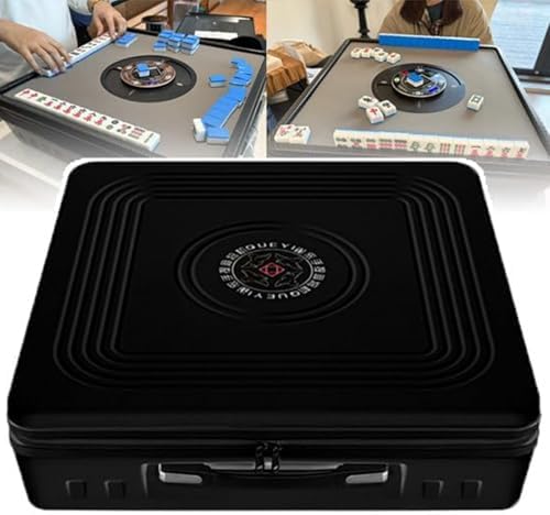 Portable Automatic Mahjong Table with 144 Magnetic Tiles, Foldable ...