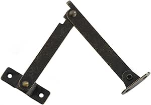 6 Pcs Antique Bronze Lid Folding Support Hinges Iron Jewelry Box Lid ...