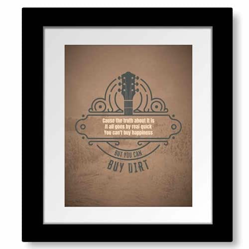 Amazon.com: Buy Dirt Song - Lyric Inspired Country Musical Wall Art ...