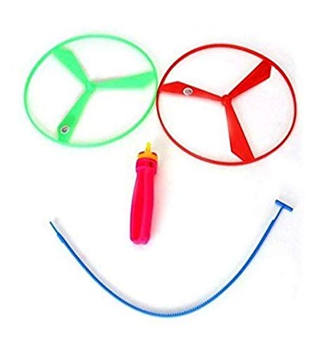 Buy SM Creations Sky Flier Spinning Toy 2 Flying Fan 1 Machine 1 Stick ...