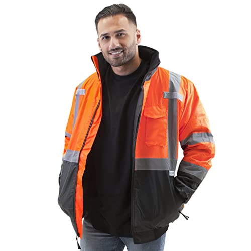 Snapklik.com : JORESTECH Safety Bomber Jacket Waterproof Reflective ...