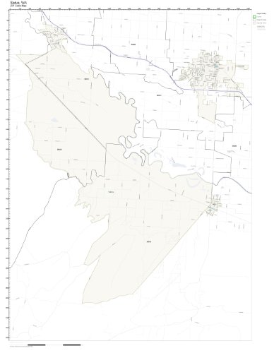 Amazon.com: ZIP Code Wall Map of Satus, WA ZIP Code Map Not Laminated