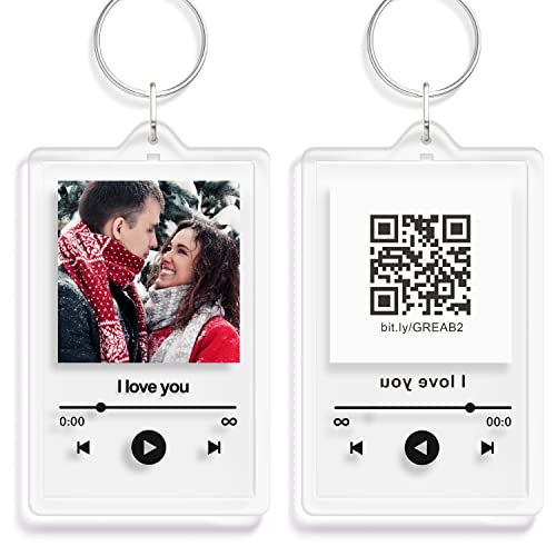 IGREAN Custom Spotify Keychain with QR Code Link to Song | Personal ...
