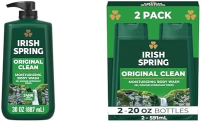 Amazon.com : Irish Spring Men's Body Wash Pump & Original Clean Body ...