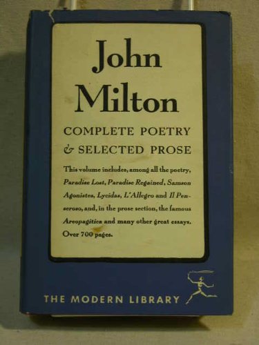 Complete Poetry and Selected Prose of John Milton: Milton, John: Amazon ...