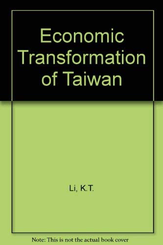 Economic Transformation of Taiwan, Roc: Li, Kwoh-Ting: 9780856831089 ...
