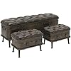 Amazon.com: Deco 79 Metal Room Storage Bench Weathered Entryway Benches ...