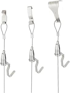 10Pcs Picture Hanging Wire Kit, 2m × Φ1.5mm Stainless Steel with Wire ...