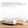 Amazon.com | KIVY Glass butter dish with airtight lid that keeps butter ...