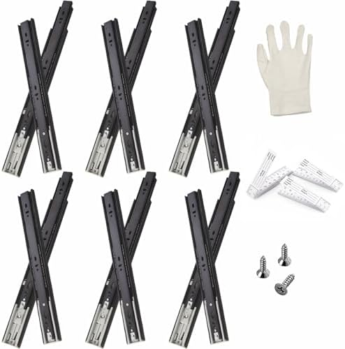 Ravinte 5 Pairs 10 Pack 14 Inch Full Extension Ball Bearing Drawer ...