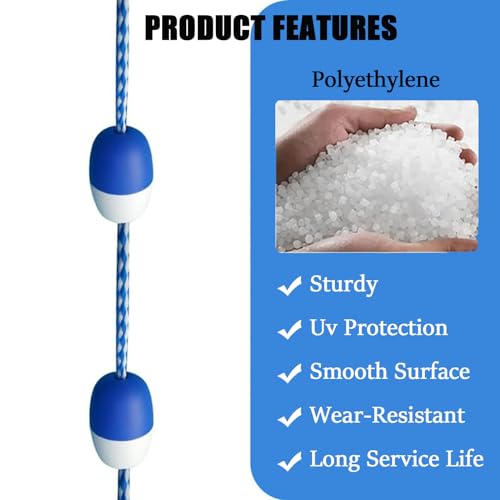 Swimming Pool Safety Divider Rope, Pool Equipment for Beaches Swimming Pool Safety Rope & Float ...