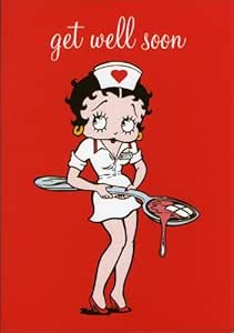 Betty Boop Get Well Soon Greeting Card : Amazon.ca: Home