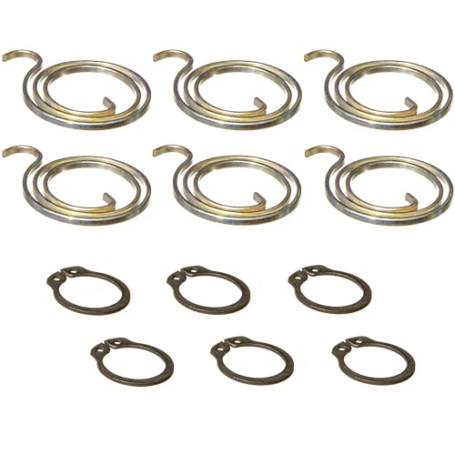Northern DIY Door Handle Spring Repair Kit (six 2.5-Turn, 2mm Thick, 27 ...