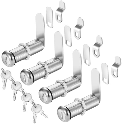 Cabinet Lock with Keys, 2" Extra-Long Cam Locks keyed Alike, Heavy Duty ...