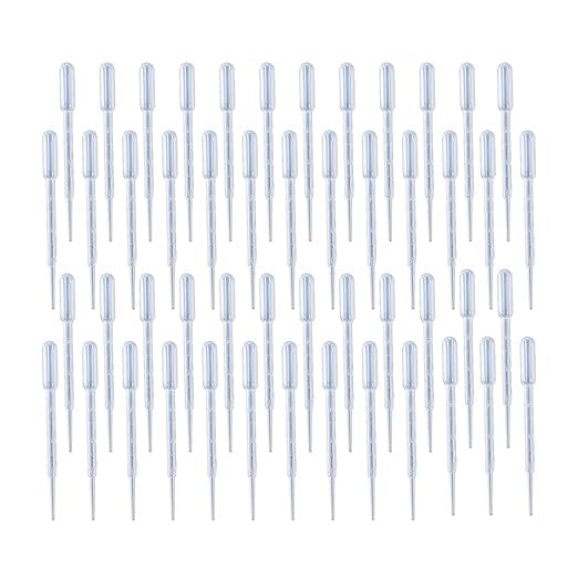 VVS Polypropylene Transparent Dropper 3ml Pack of 40 pcs for school ...