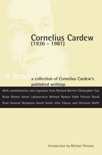 Cornelius Cardew: Cornelius Cardew: 9780952549222: Amazon.com: Books