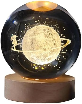 Buy SHOPOGENIX 3D Galaxy Crystal Ball Night Light Creative Engraved ...