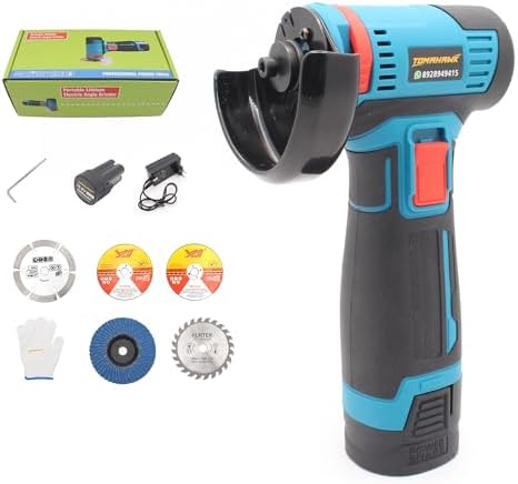 TOMAHAWK® MIG-1500-12 V Brushless Cordless Mini Angle Grinder, 8500 RPM ...