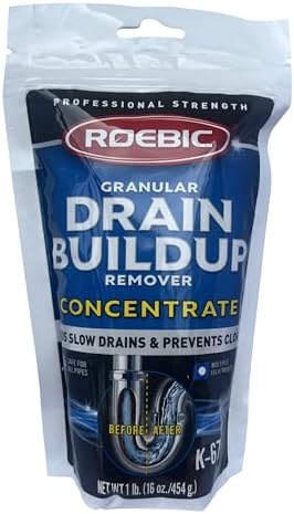 Amazon.com: Roebic K-67GDB 16 Ounces Granular Drain Buildup Remover, 16 ...