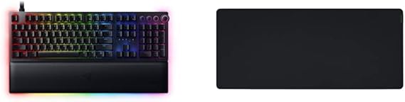 Razer Huntsman V2 Analog Gaming Keyboard + Gigantus v2 Cloth Gaming ...