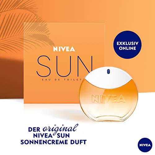 NIVEA SUN Eau de toilette (1 x 30 ml), Parfum femme aux notes estivales ...