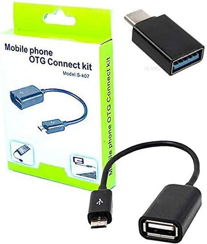 Type C OTG Cable Connector Cord Pendrive Compatible with All C Type ...