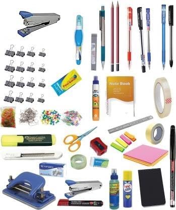All in 37 Items Stationery for Office, School, Shop & Hospital Office ...
