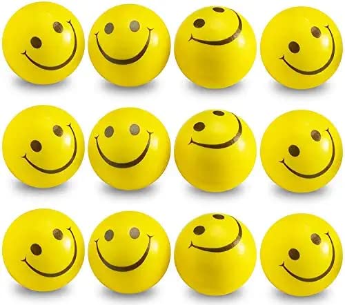 Smiley Soft Balls Cute Funny Yellow Emoji Happy Smiley Face Squeeze ...