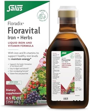 Amazon.com: Floradix Floravital Liquid Iron & Vitamin Formula - Liquid ...