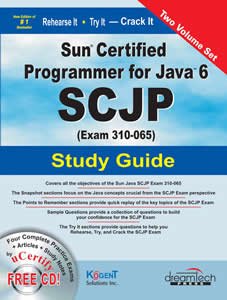 Sun Certified Programmer For Java 6 Scjp (Exam 310-065) Study Guide, 1/E Pb: KOGENT ...